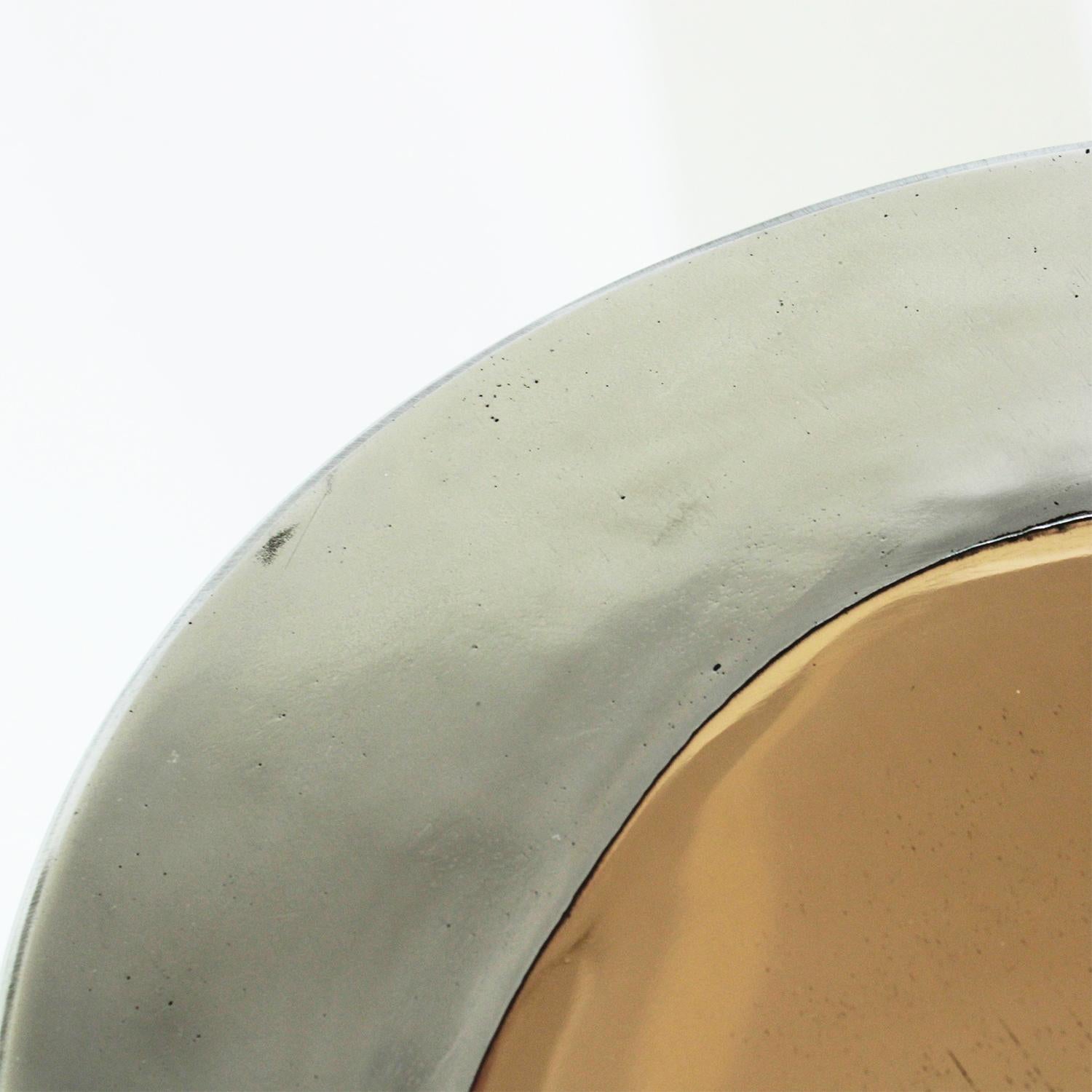 Cast Bronze and Aluminum Cone Side Table by Studio Sunt For Sale at 1stDibs
