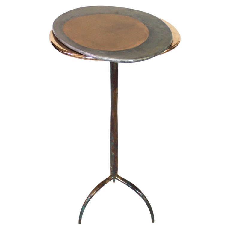 Cast Bronze Colla Side Table by Studio Sunt For Sale at 1stDibs