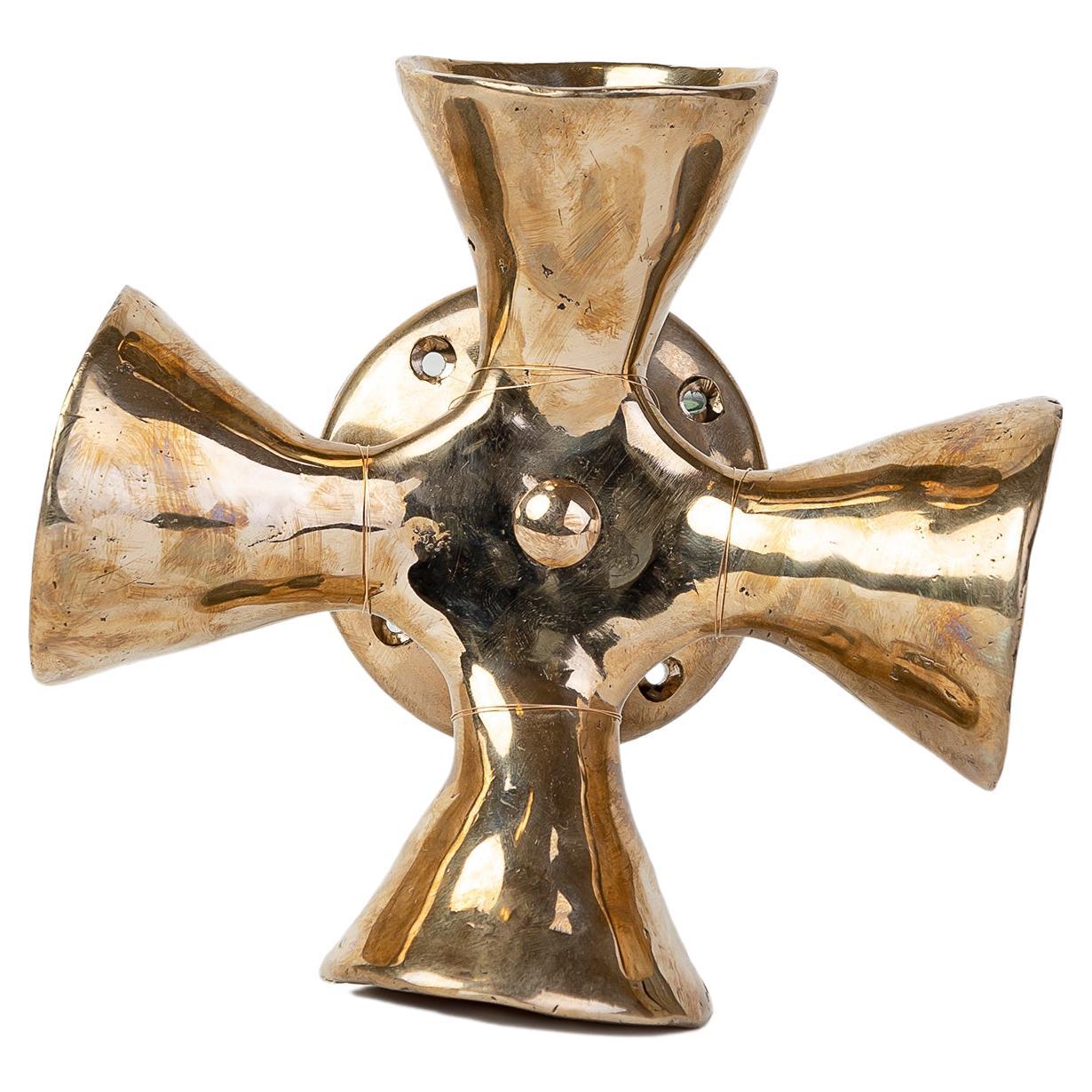 Small Carved Stone Stool in Verde Onyx For Sale at 1stDibs