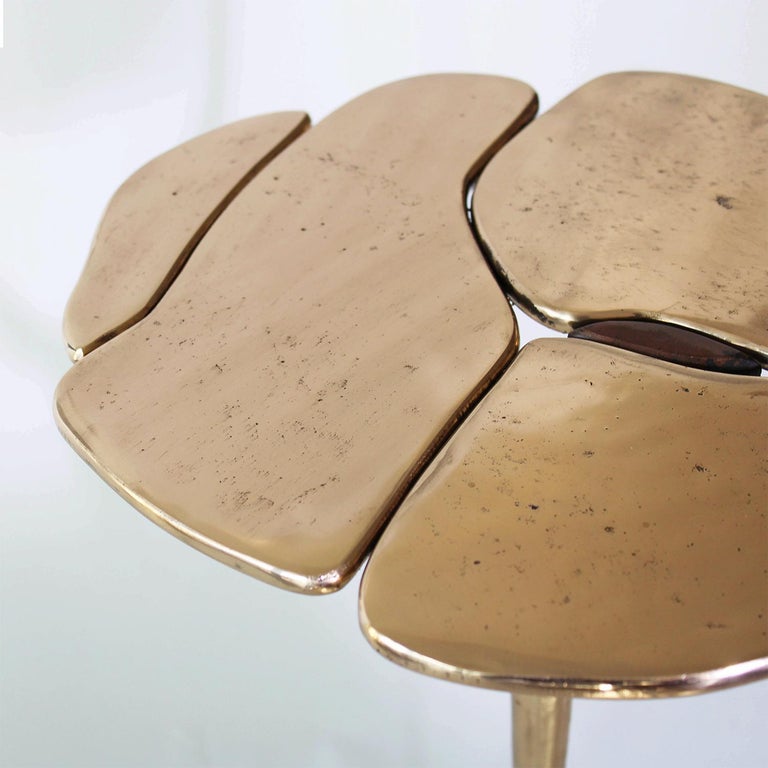 Cast Bronze Iris Side Table by Studio Sunt For Sale at 1stDibs