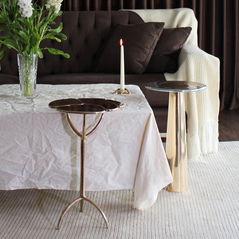 Cast Bronze Iris Side Table by Studio Sunt For Sale at 1stDibs