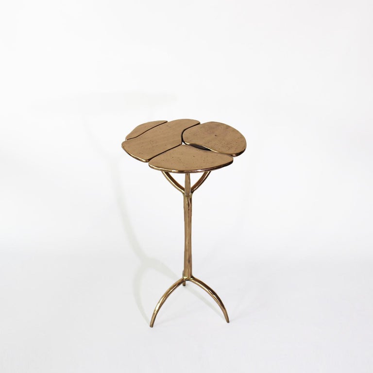 Cast Bronze Iris Side Table by Studio Sunt For Sale at 1stDibs