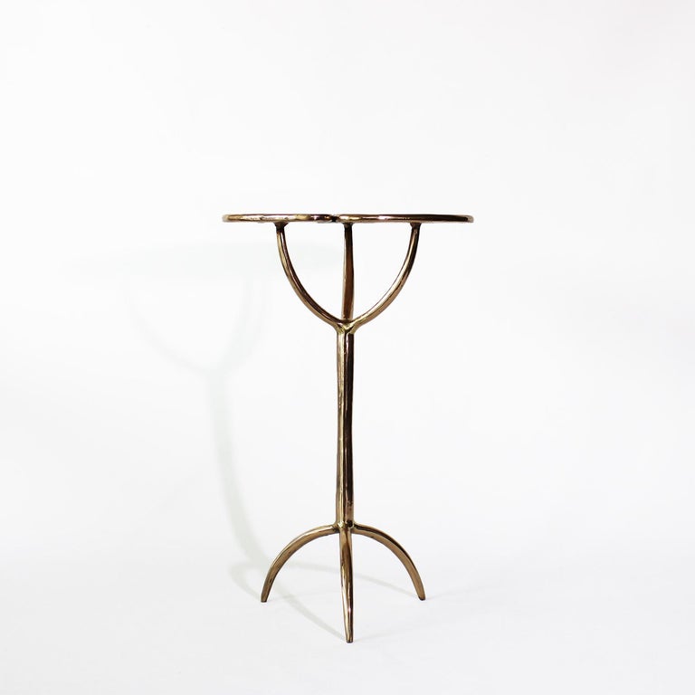 Cast Bronze Iris Side Table by Studio Sunt For Sale at 1stDibs