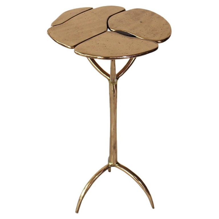 Cast Bronze Iris Side Table by Studio Sunt For Sale at 1stDibs