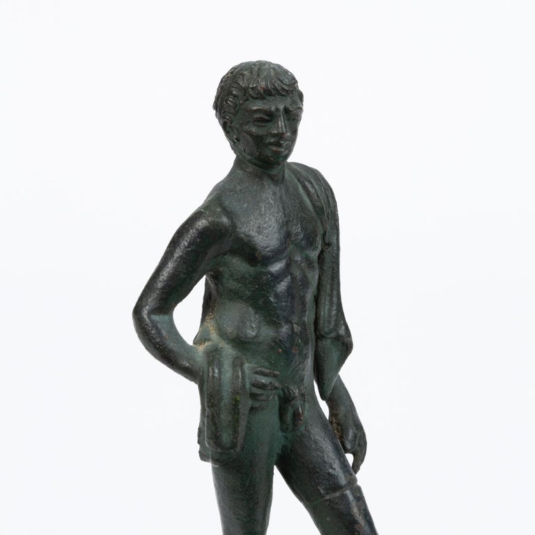 Cast Bronze Male Figurine at 1stDibs