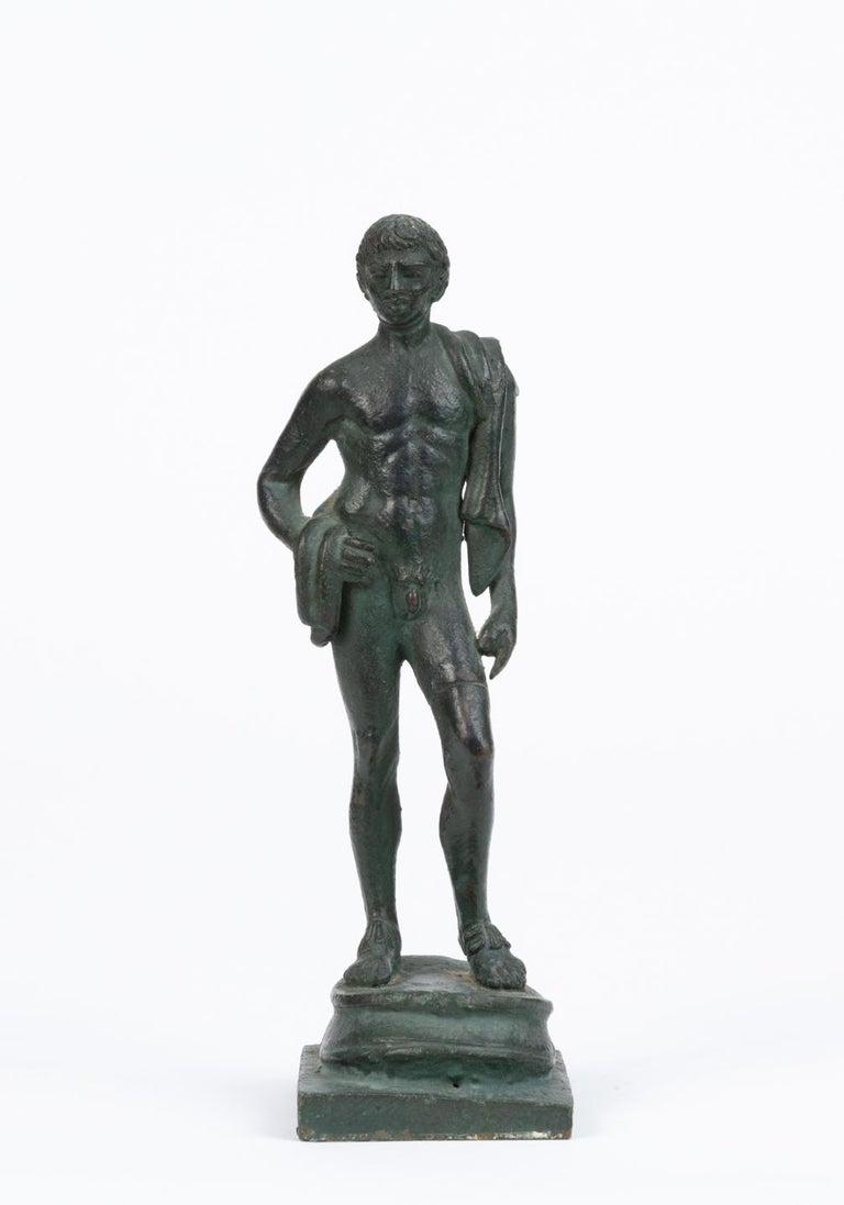 Cast Bronze Male Figurine at 1stDibs