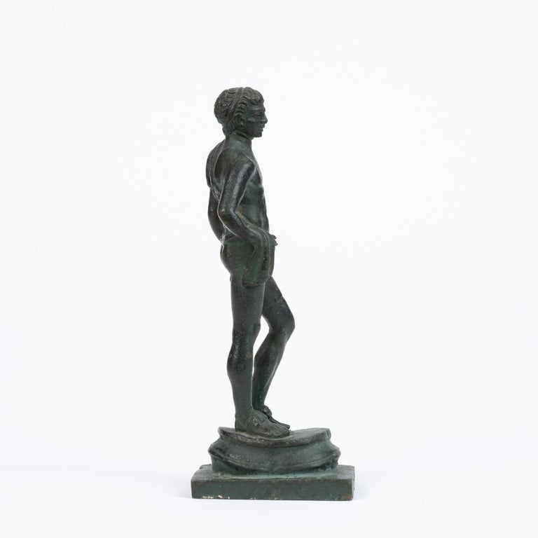 Cast Bronze Male Figurine at 1stDibs