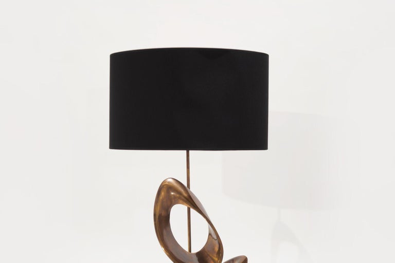 Cast Bronze "The Knot" Table Lamp For Sale at 1stDibs