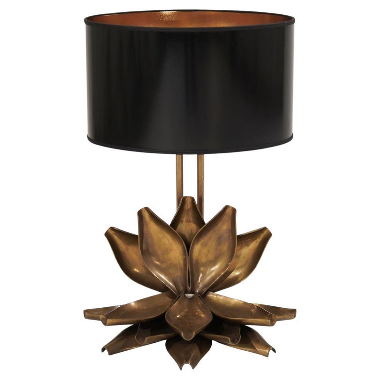 Cast Bronze "Water" Table Lamp For Sale at 1stDibs