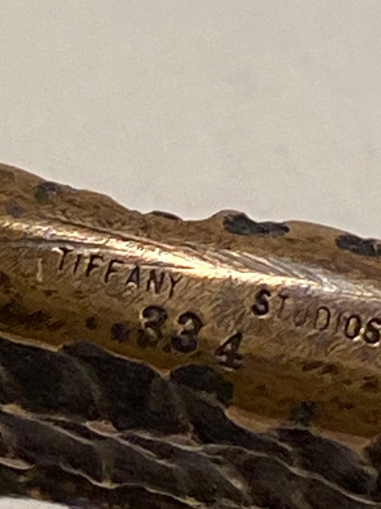 Cast Bronze Tiffany Studios Seahorse For Sale at 1stDibs