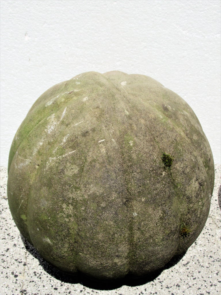 Cast Concrete Garden Sphere Sculptures at 1stDibs