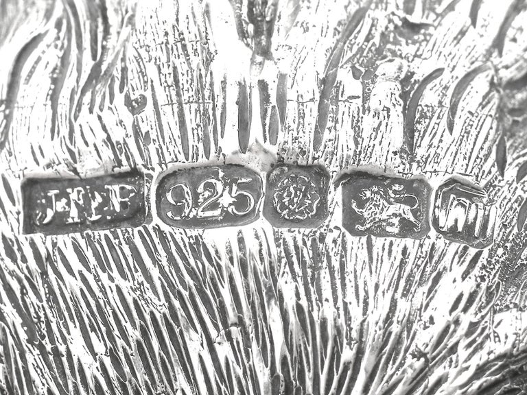 Cast English Sterling Silver Dog Stirrup Cup For Sale at 1stDibs