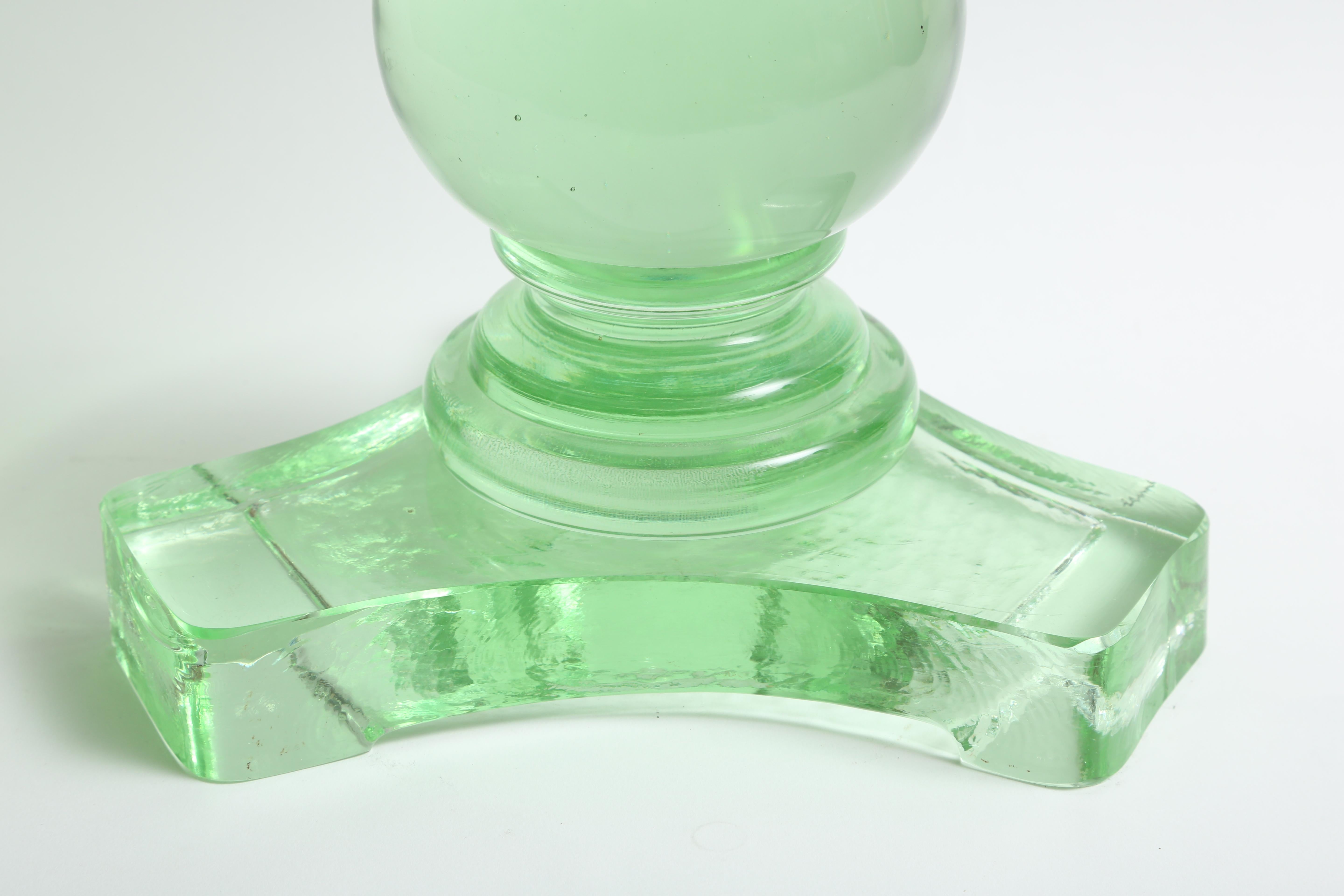 Cast Glass Table by Wicker Works at 1stDibs