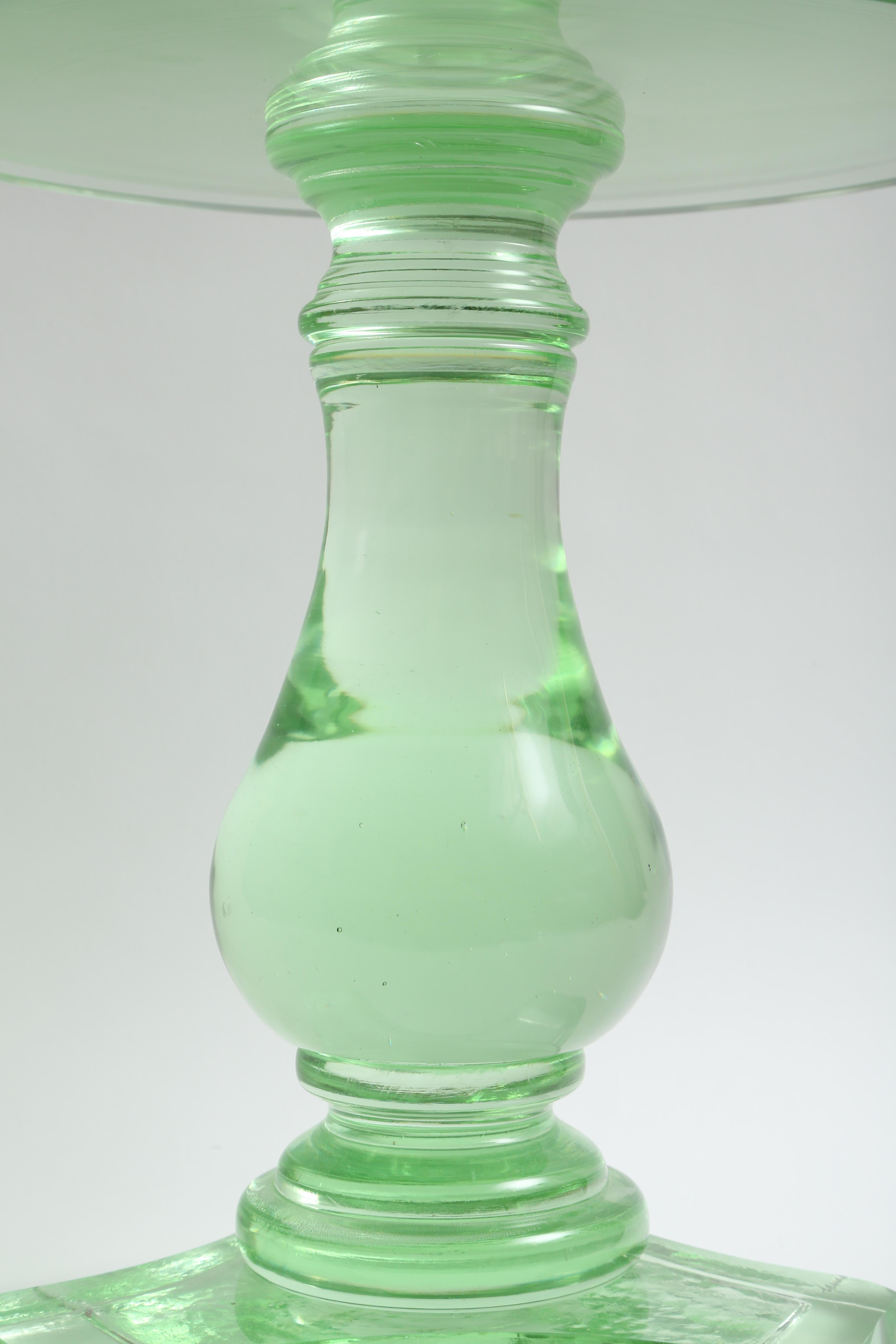 Cast Glass Table by Wicker Works at 1stDibs