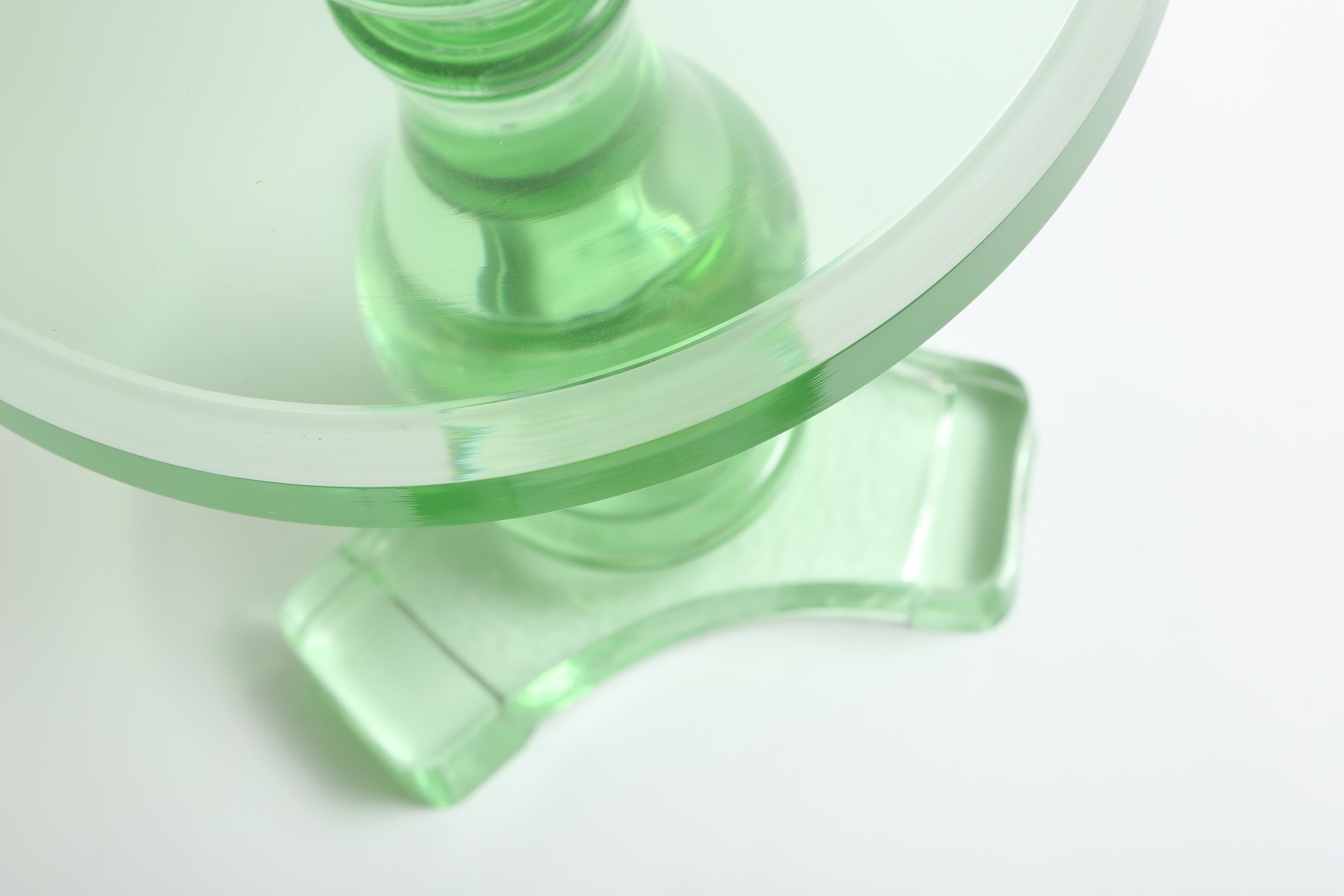 Cast Glass Table by Wicker Works at 1stDibs