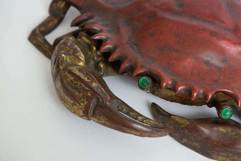 Cast Iron and Brass Crab Box For Sale at 1stDibs