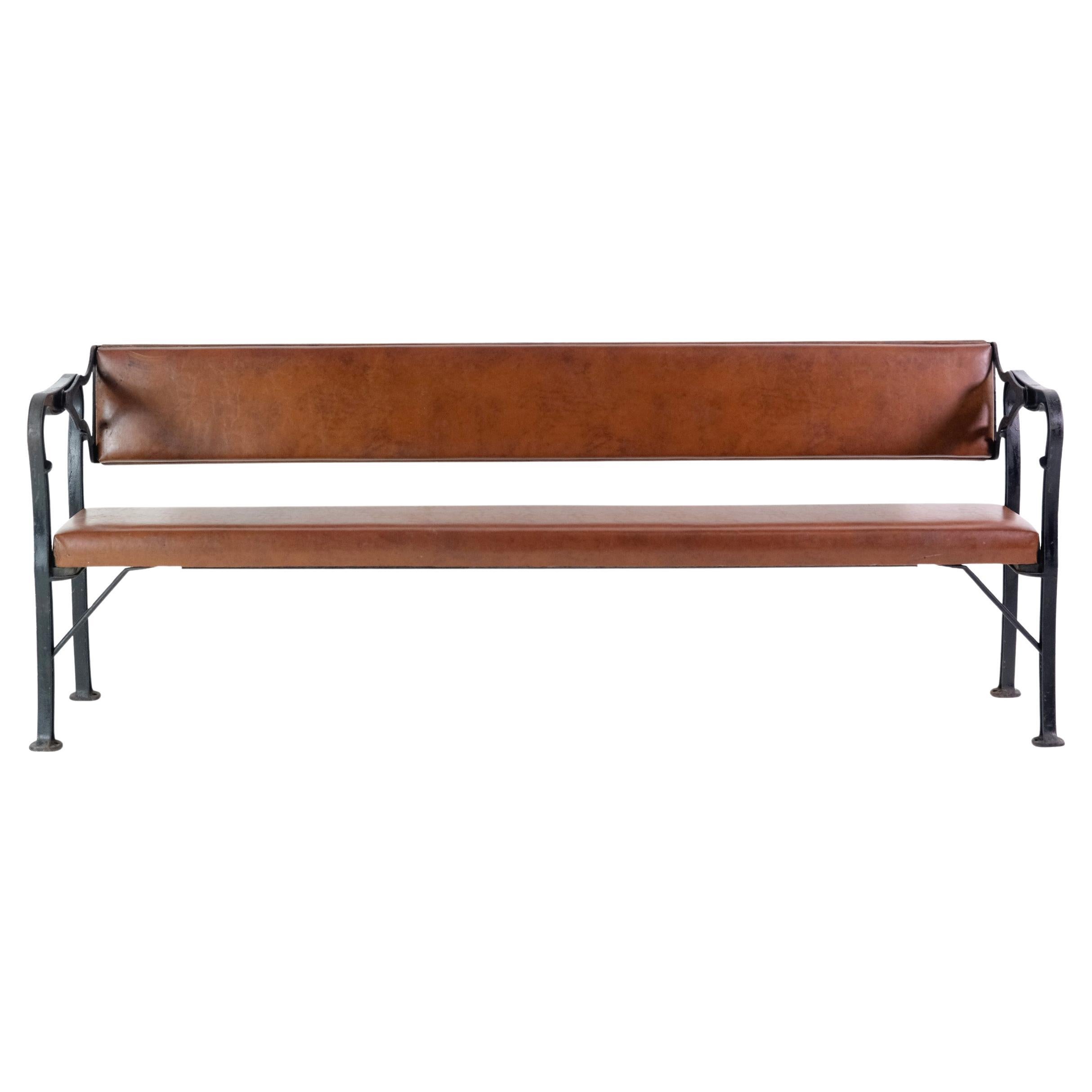 Very Long 1900's American Train Station bench at 1stDibs