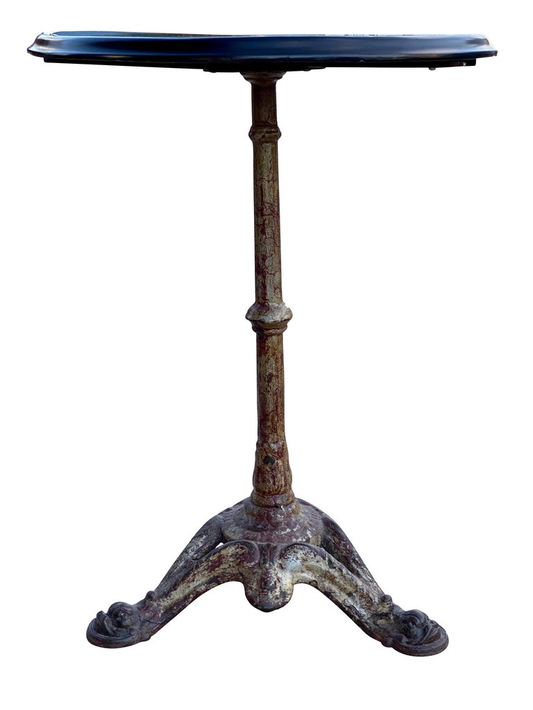 Cast Iron and Ebonized Wood Pub Table For Sale at 1stDibs