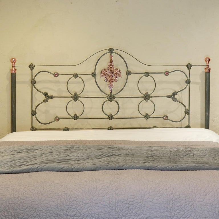 Cast Iron Antique Bed with Copper MSK68 at 1stDibs | copper bed for ...