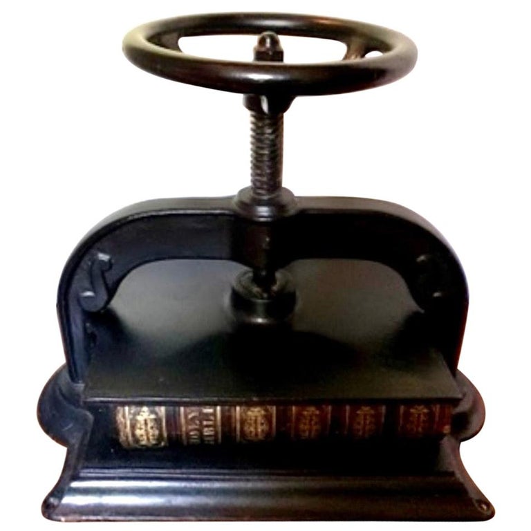 Cast Iron Antique Book Press at 1stDibs | antique cast iron book press ...