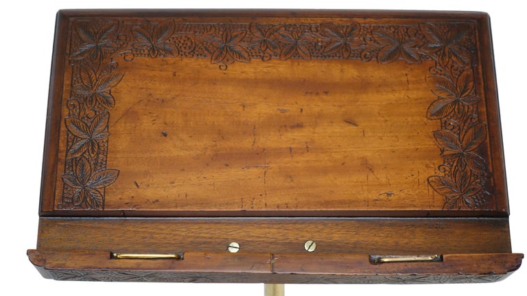 Cast Iron, Brass and Walnut Bookstand Podium, American, circa 1880 at ...