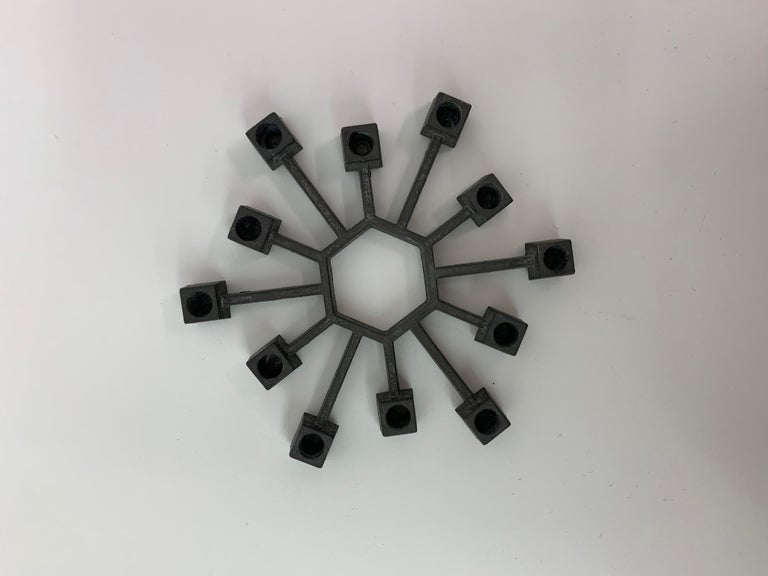 Cast Iron Candle Holder by Jens H. Quistgaard for Paro, 1960s For Sale ...