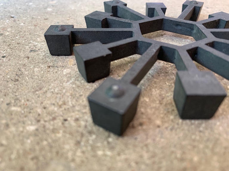 Cast Iron Candleholder by Jens H. Quistgaard for Paro, 1960s For Sale ...