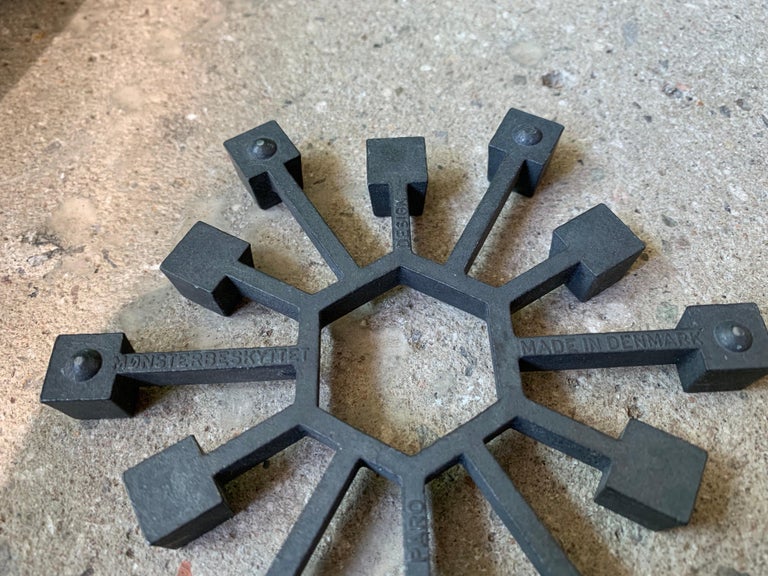 Cast Iron Candleholder by Jens H. Quistgaard for Paro, 1960s For Sale ...