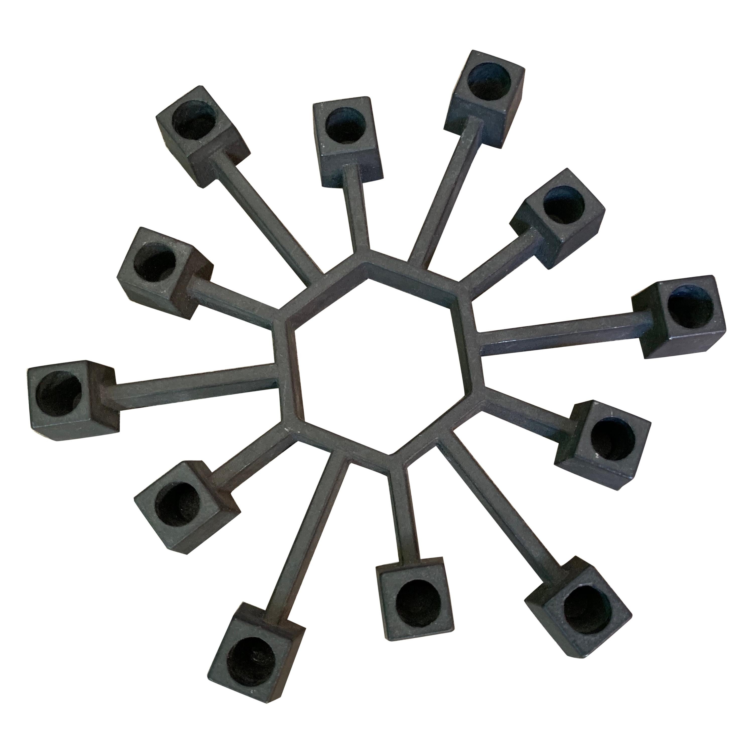 Cast Iron Candleholder by Jens H. Quistgaard for Paro, 1960s For Sale ...