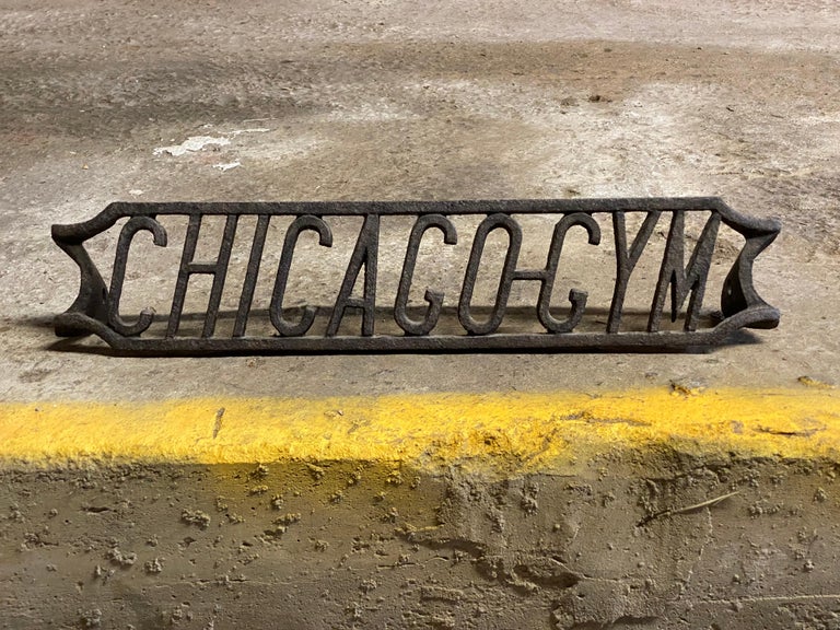 Cast Iron Chicago Gym Step For Sale at 1stDibs