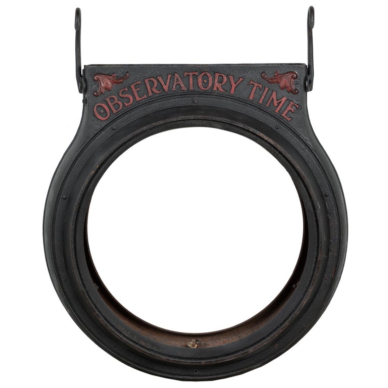 Cast Iron Clock Face Surround from Observatory Clock Tower Double-Sided ...