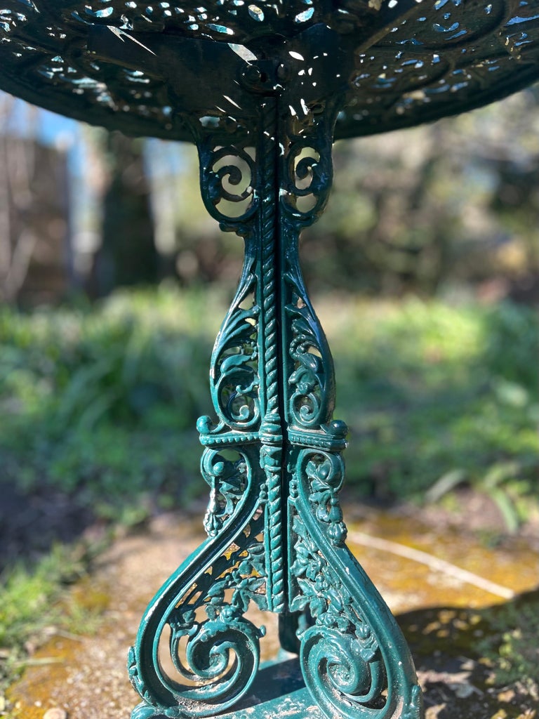 Cast Iron Coalbrookdale Garden Table For Sale at 1stDibs