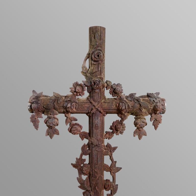 Cast Iron Crucifix For Sale at 1stDibs