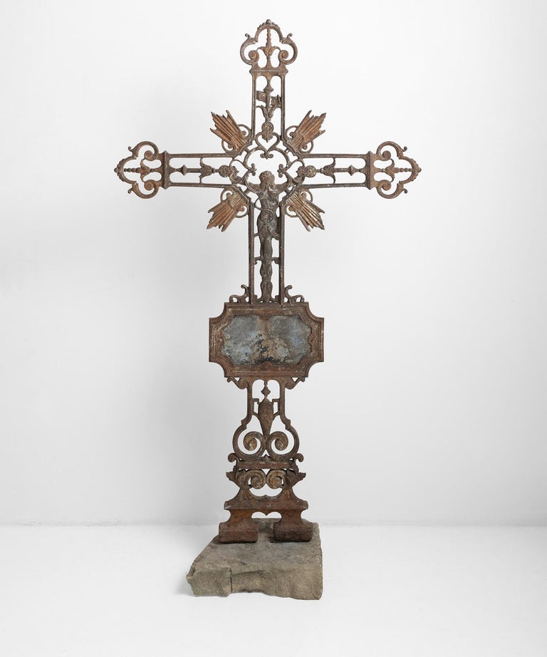 Cast Iron Crucifix at 1stDibs