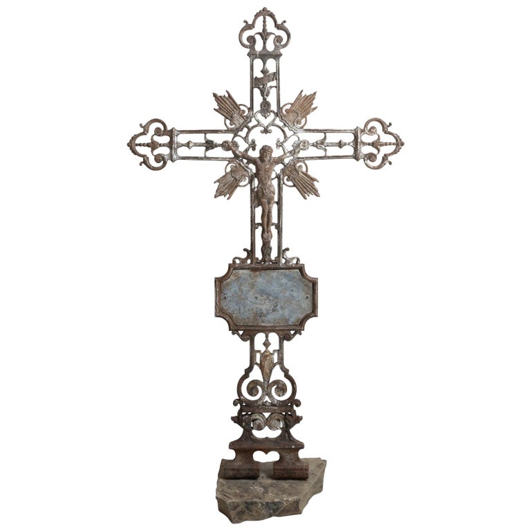 Cast Iron Crucifix at 1stDibs