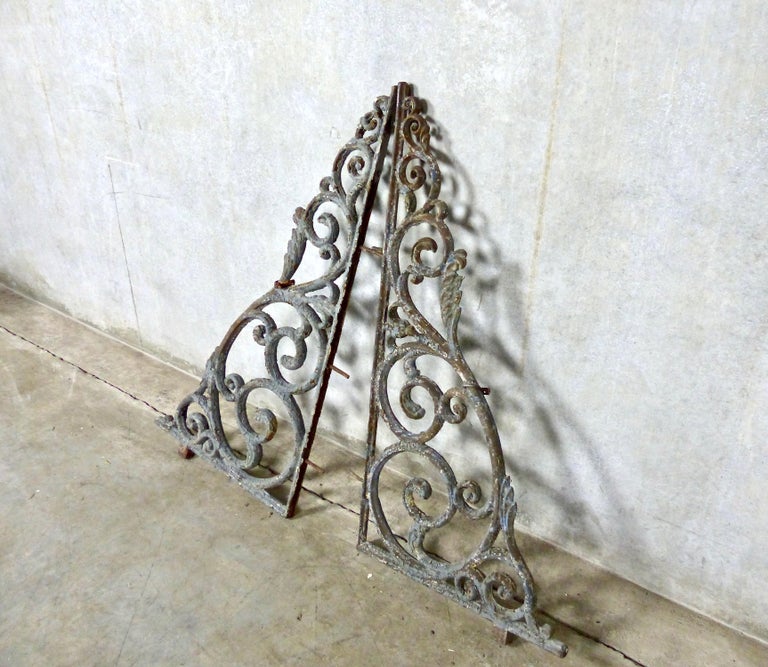 Cast Iron Decorative Brackets, circa 1900 at 1stDibs