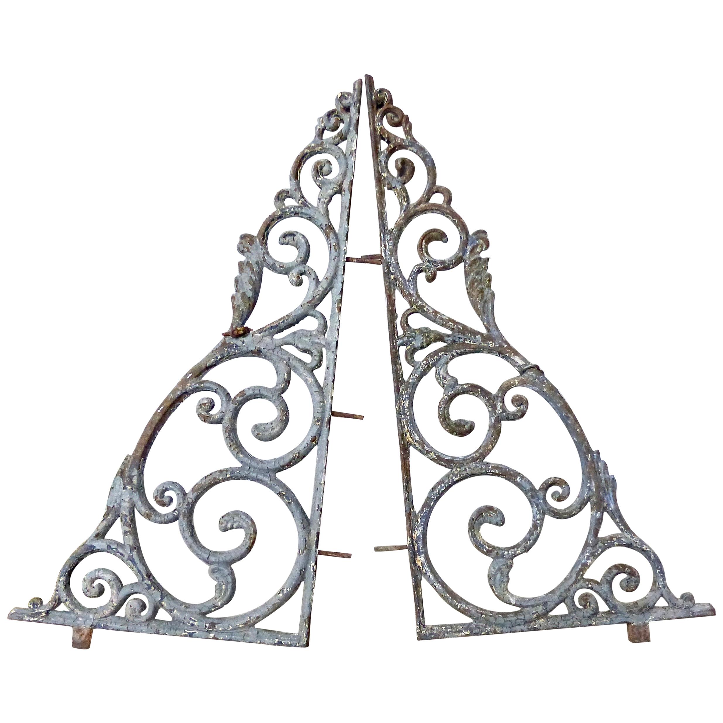 Cast Iron Decorative Brackets, circa 1900 at 1stDibs