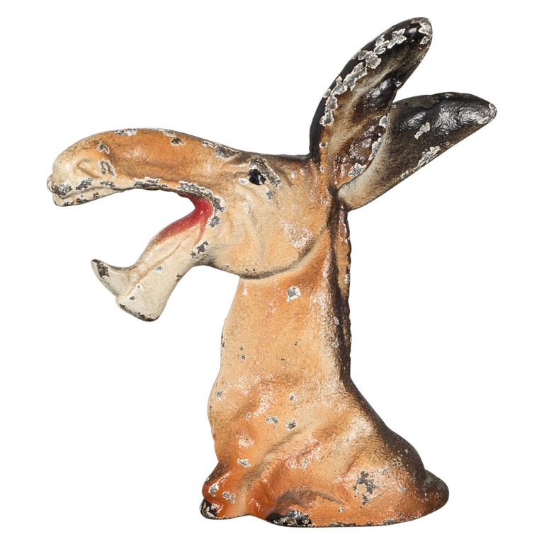 Cast Iron Donkey Bottle Opener by Hubley, circa 1910-1940 at 1stDibs