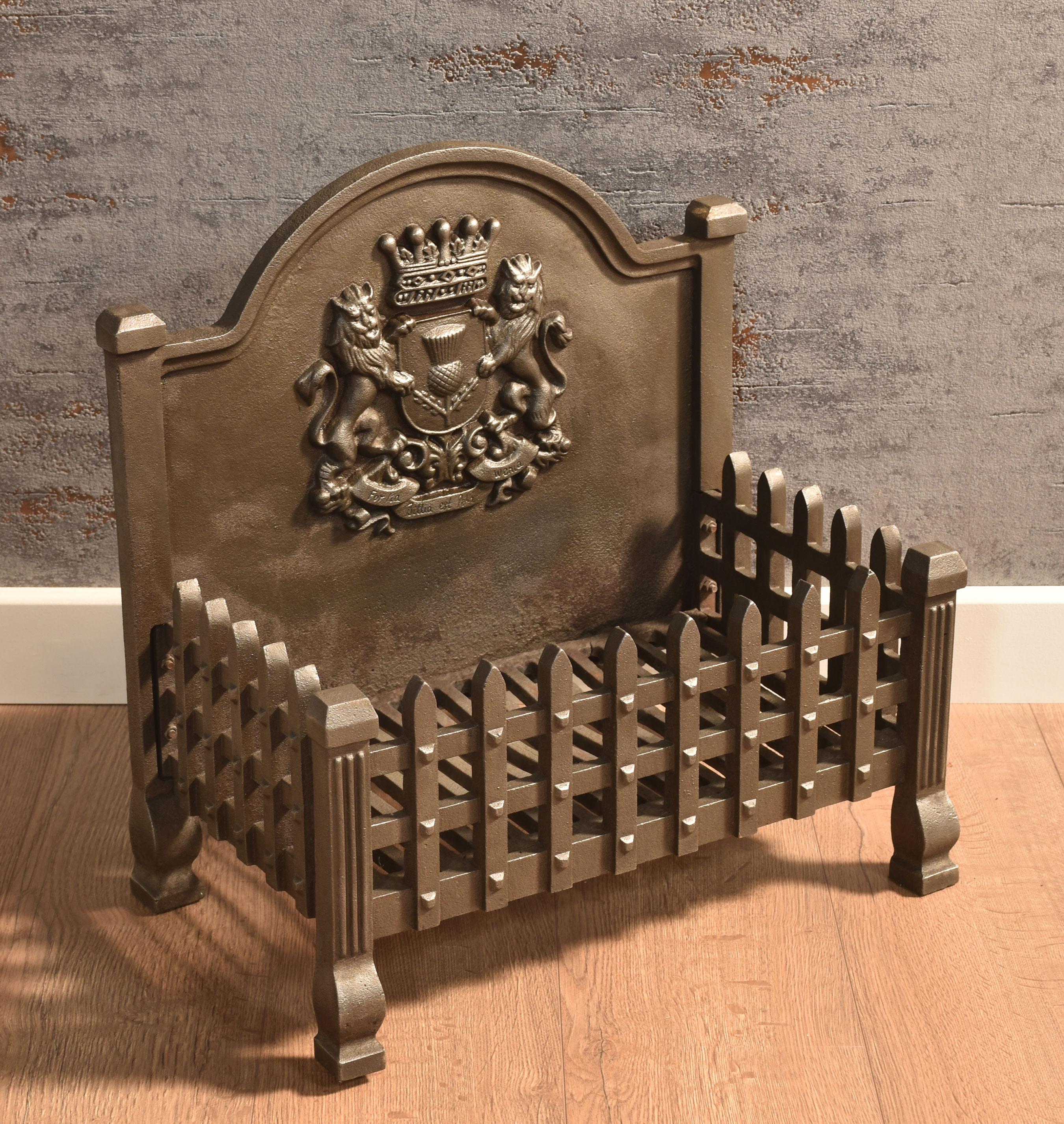 Cast iron fire grate For Sale at 1stDibs