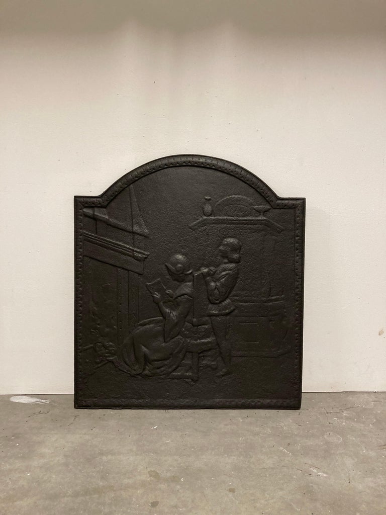 Cast Iron Fireback For Sale at 1stDibs