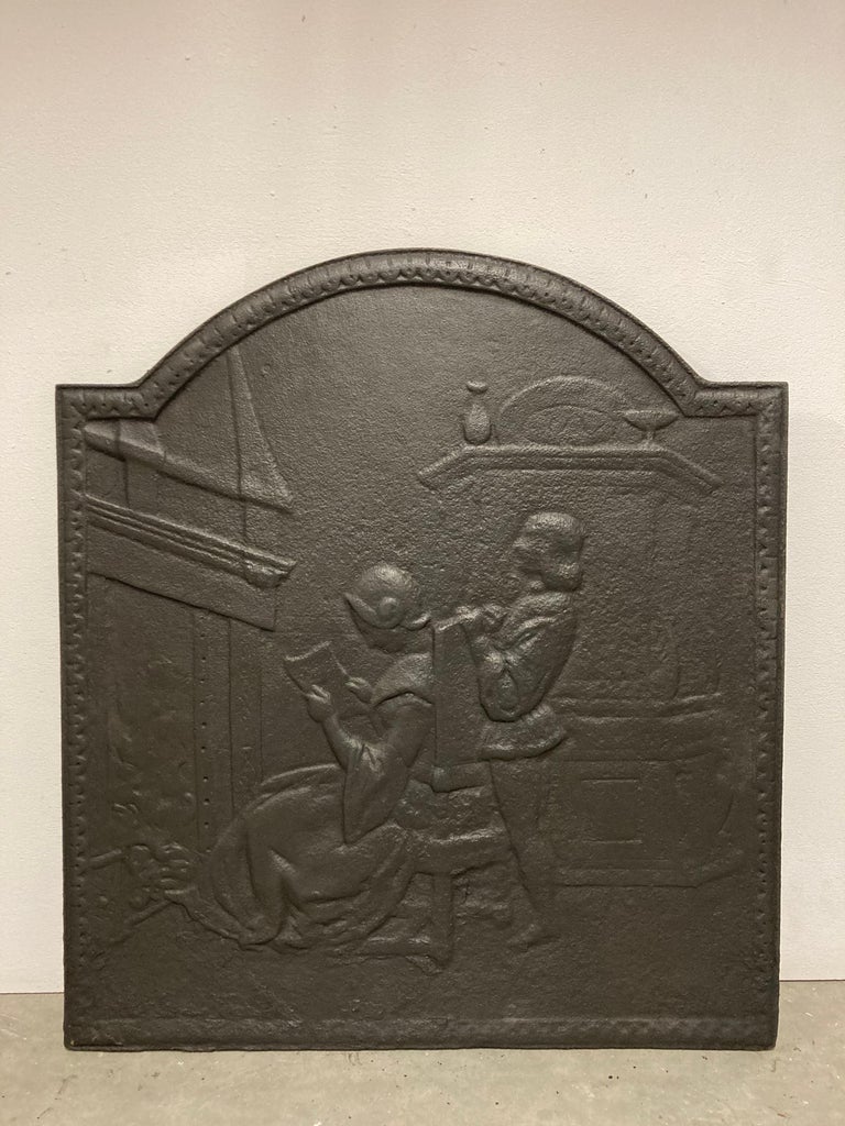 Cast Iron Fireback For Sale at 1stDibs
