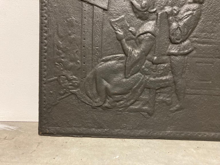 Cast Iron Fireback For Sale at 1stDibs