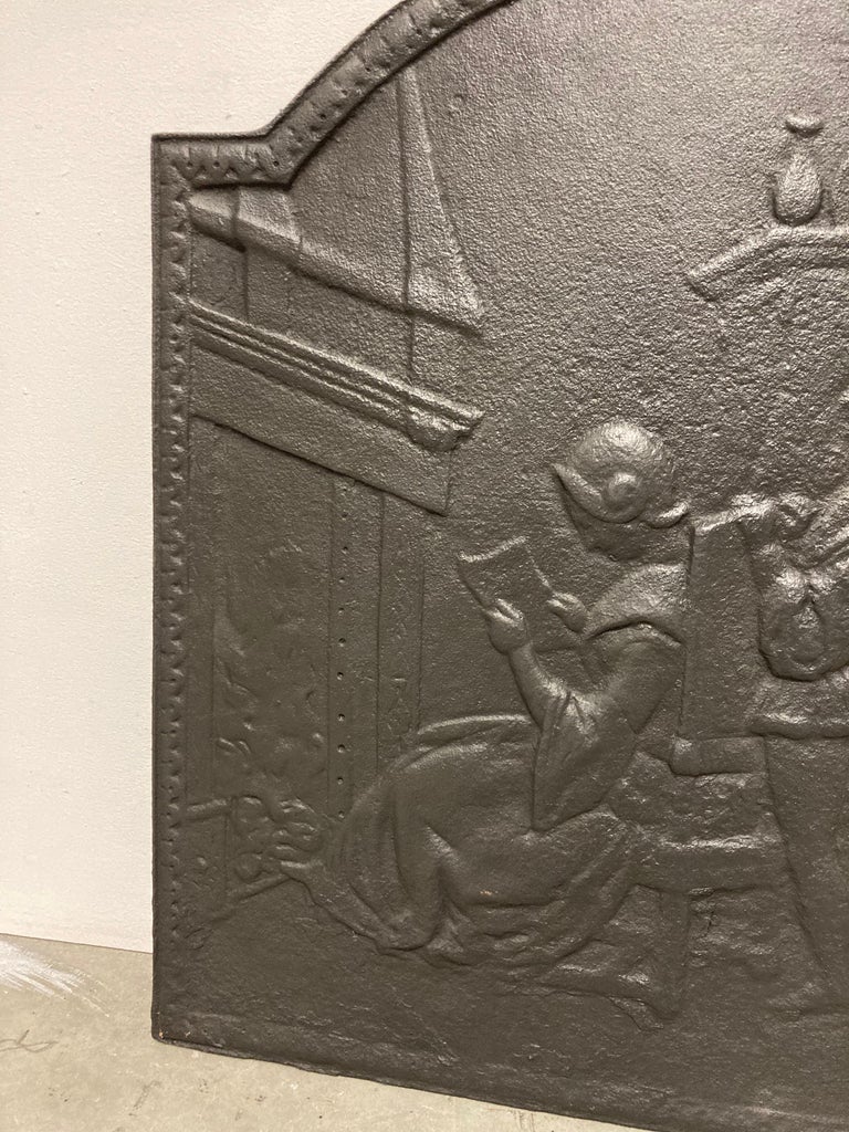 Cast Iron Fireback For Sale at 1stDibs