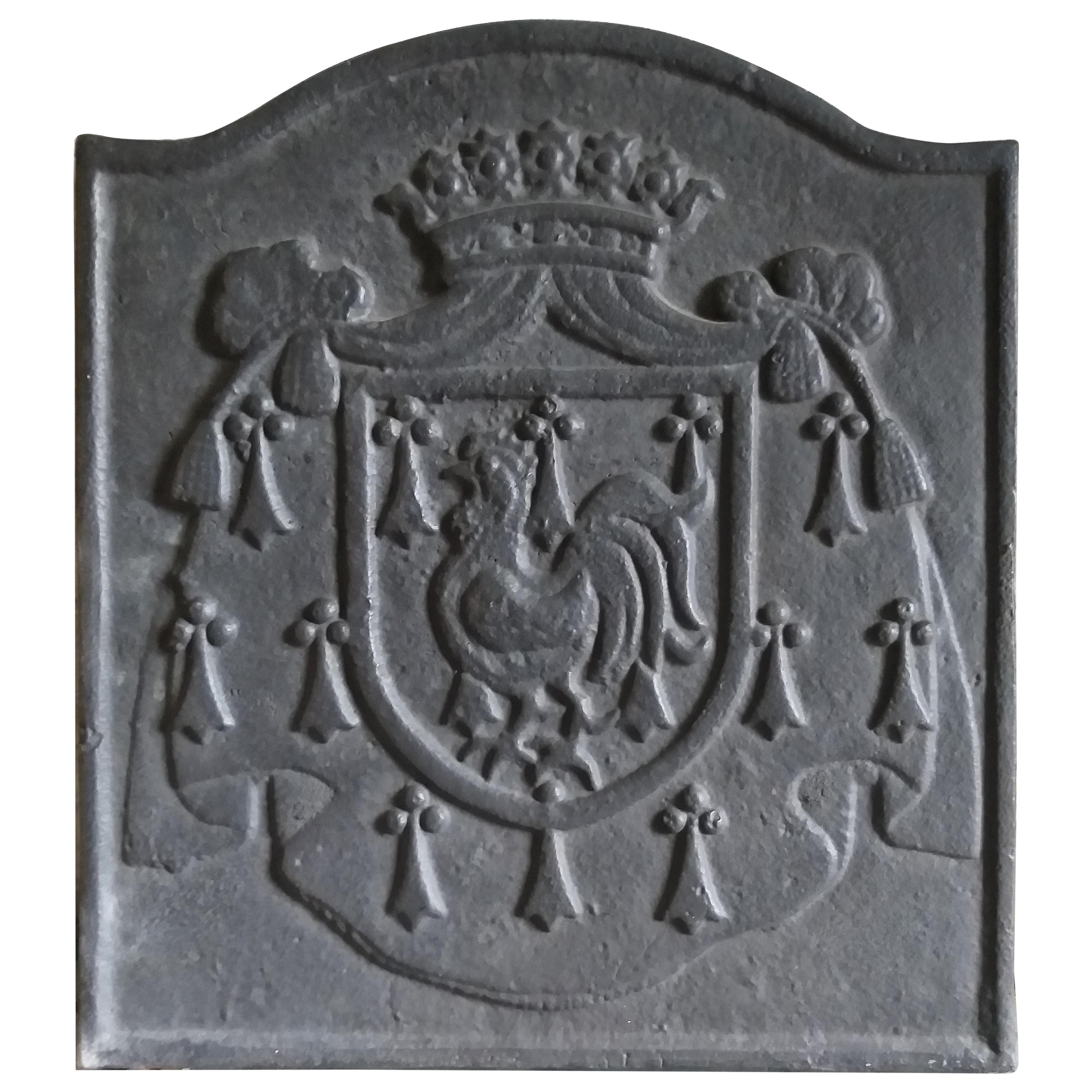 Cast Iron Fireback / Backsplash For Sale at 1stDibs