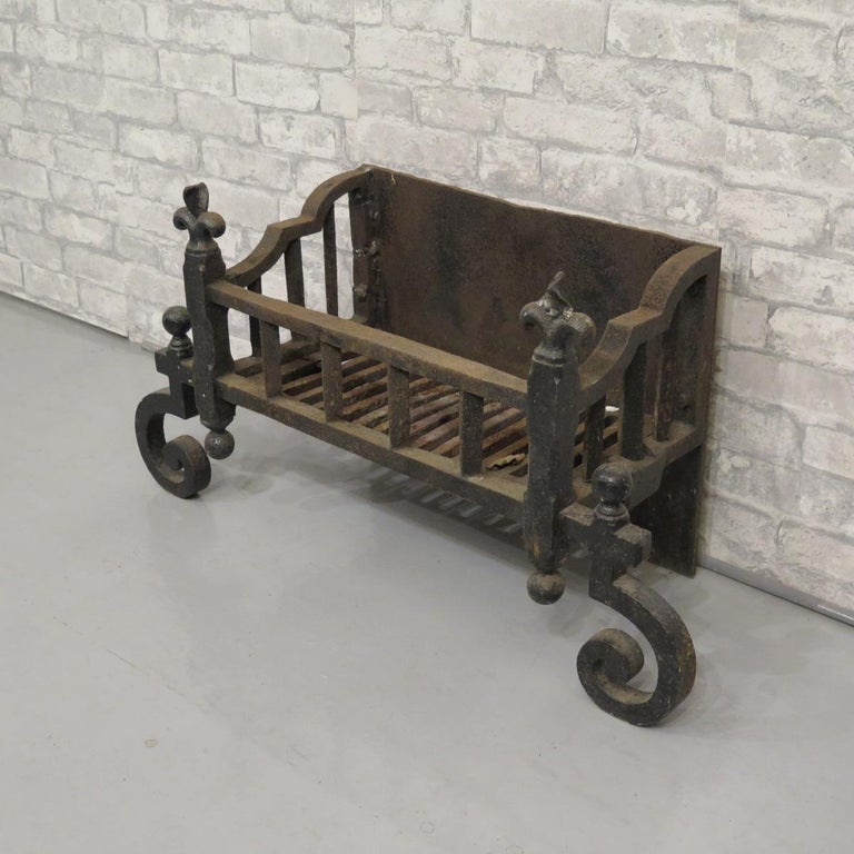 Cast Iron Fireplace Grate Box at 1stDibs
