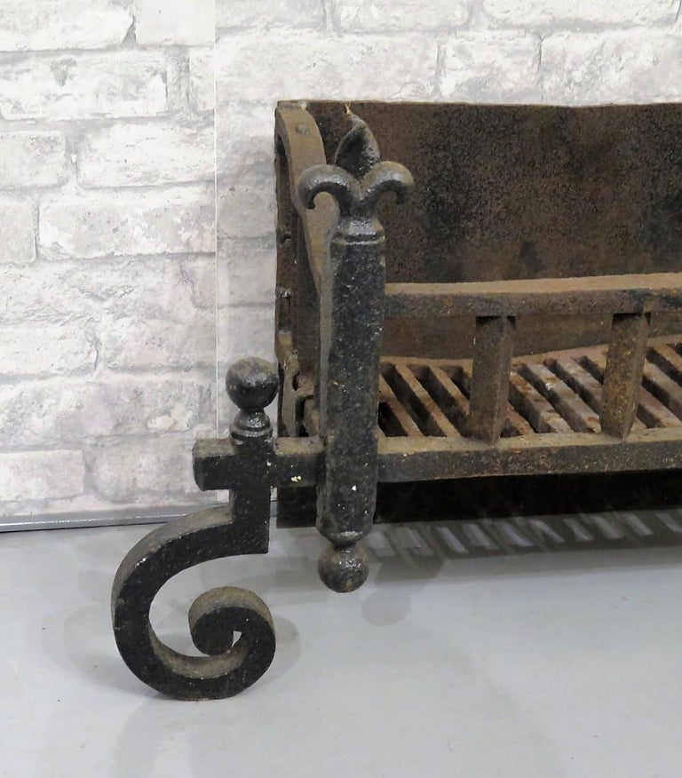 Cast Iron Fireplace Grate Box at 1stDibs