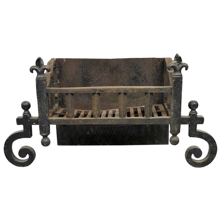 Cast Iron Fireplace Grate Box at 1stDibs