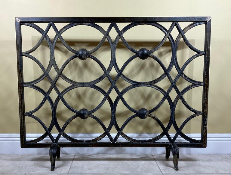 Cast Iron Fireplace Screen For Sale at 1stDibs