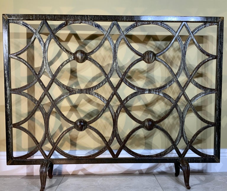 Cast Iron Fireplace Screen at 1stDibs