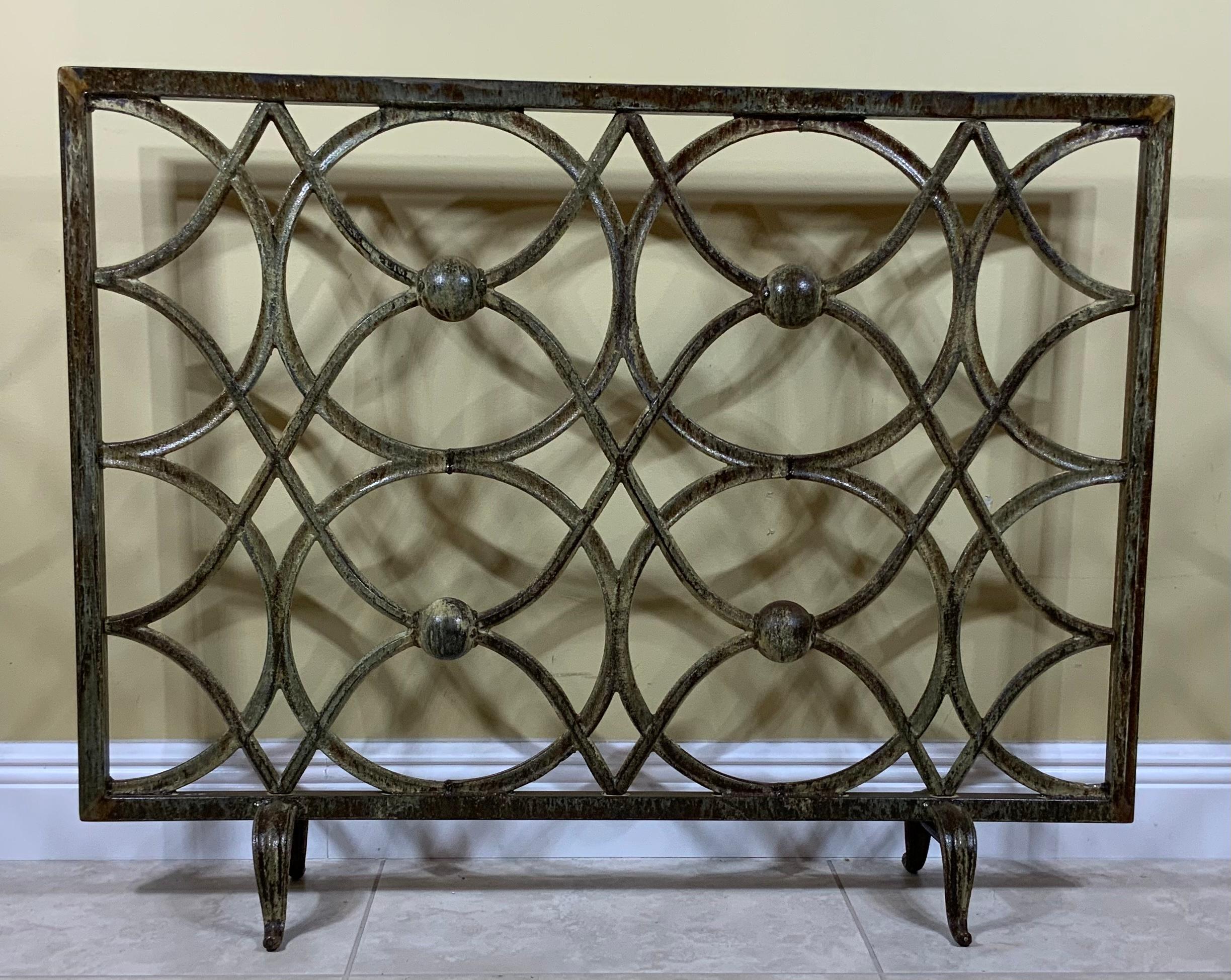 Cast Iron Fireplace Screen at 1stDibs